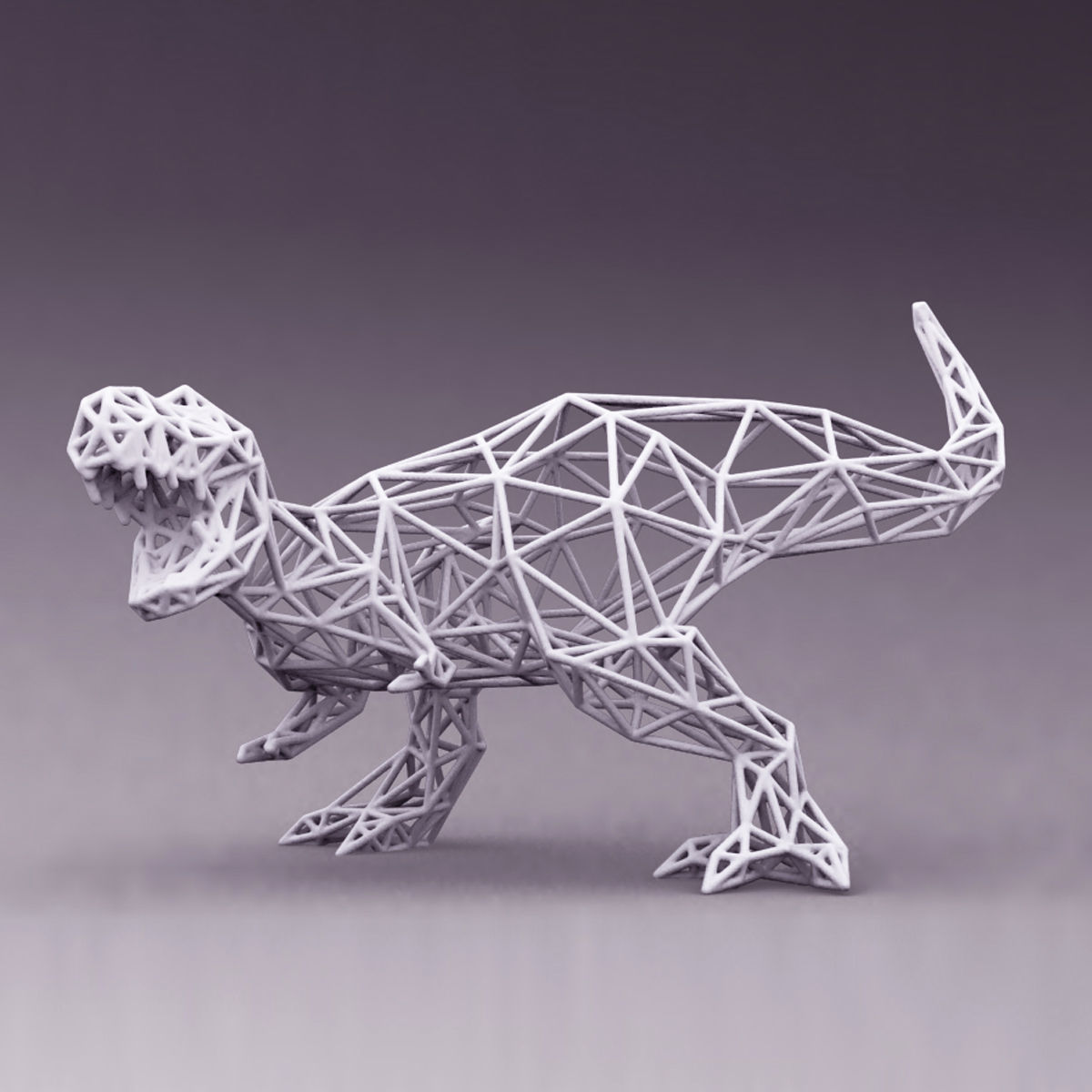 3D PRINTED MODEL T-REX-LINE-CUTS-DESIGN 3D model 3D printable | CGTrader