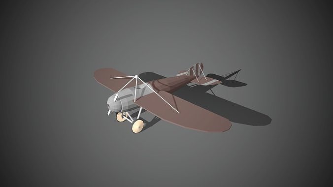 3D model Airplane cartoon - 07 VR / AR / low-poly | CGTrader