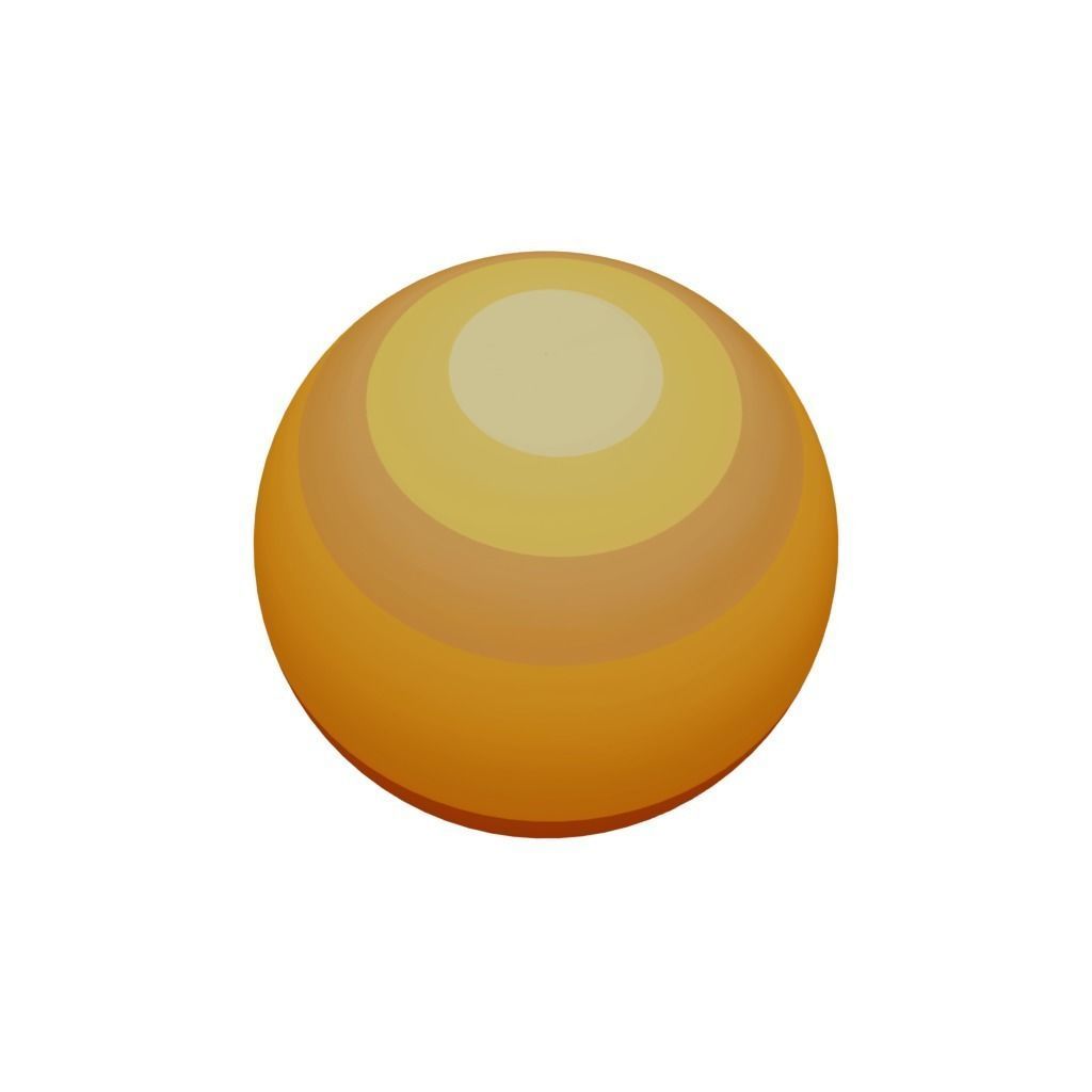 Yellow ball 3D | CGTrader