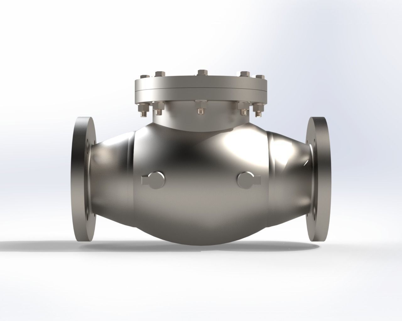 DN40 SWING CHECK VALVE 3D model | CGTrader