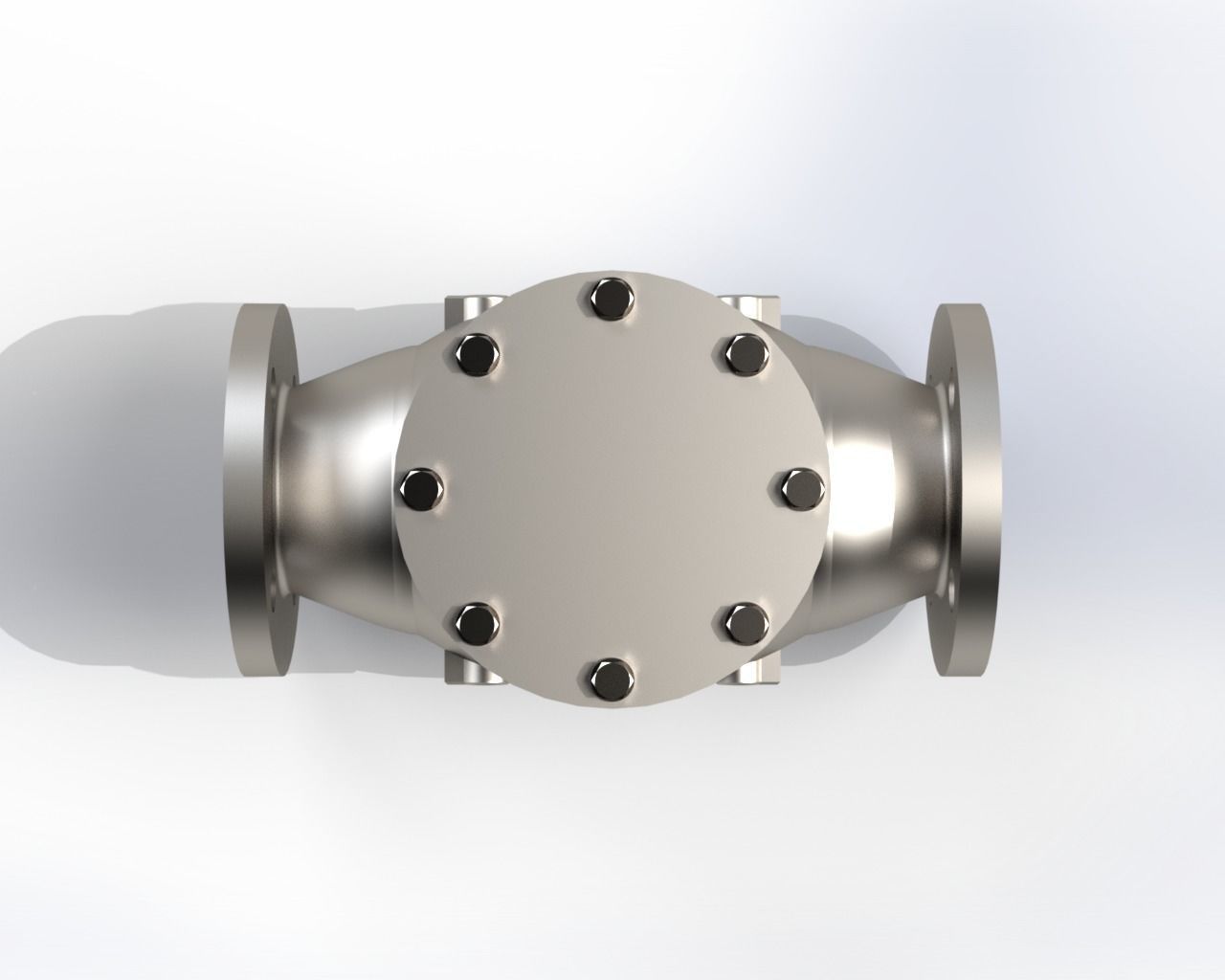 DN40 SWING CHECK VALVE 3D model | CGTrader