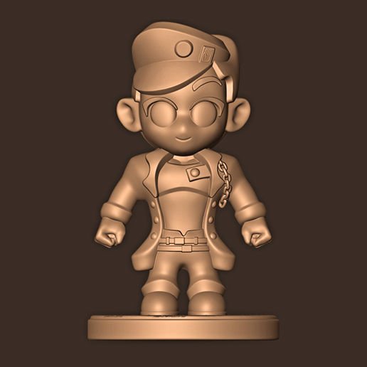 Jotaro Kujo chibi Jojo bizarre adventures 3D model 3D printable STL