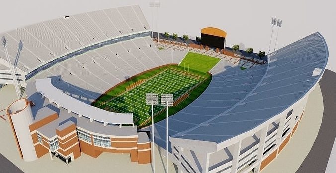 Clemson Memorial Stadium - USA 3D model | CGTrader