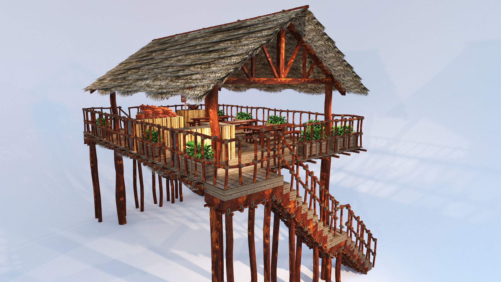 buffet 3D TREE HOUSE | CGTrader
