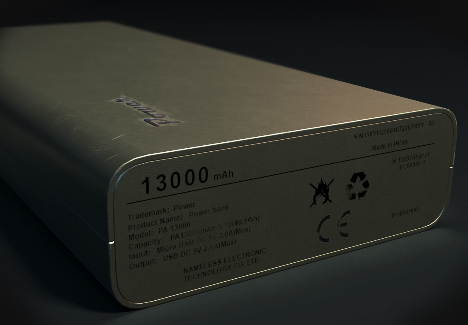 3D model Generic Power Bank VR / AR / low-poly | CGTrader