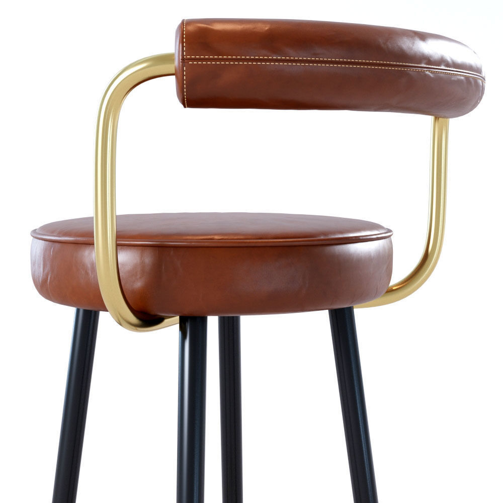 ToposWorkshop Block Bar Stool 3D model | CGTrader