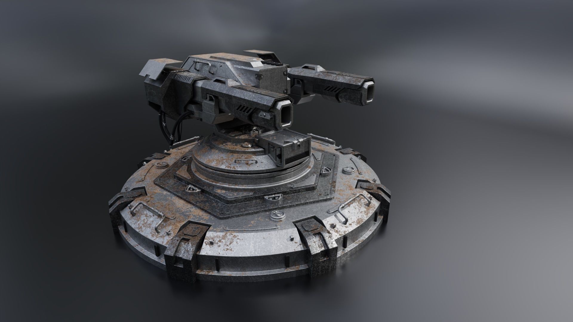Futuristic Cannon 3D model | CGTrader