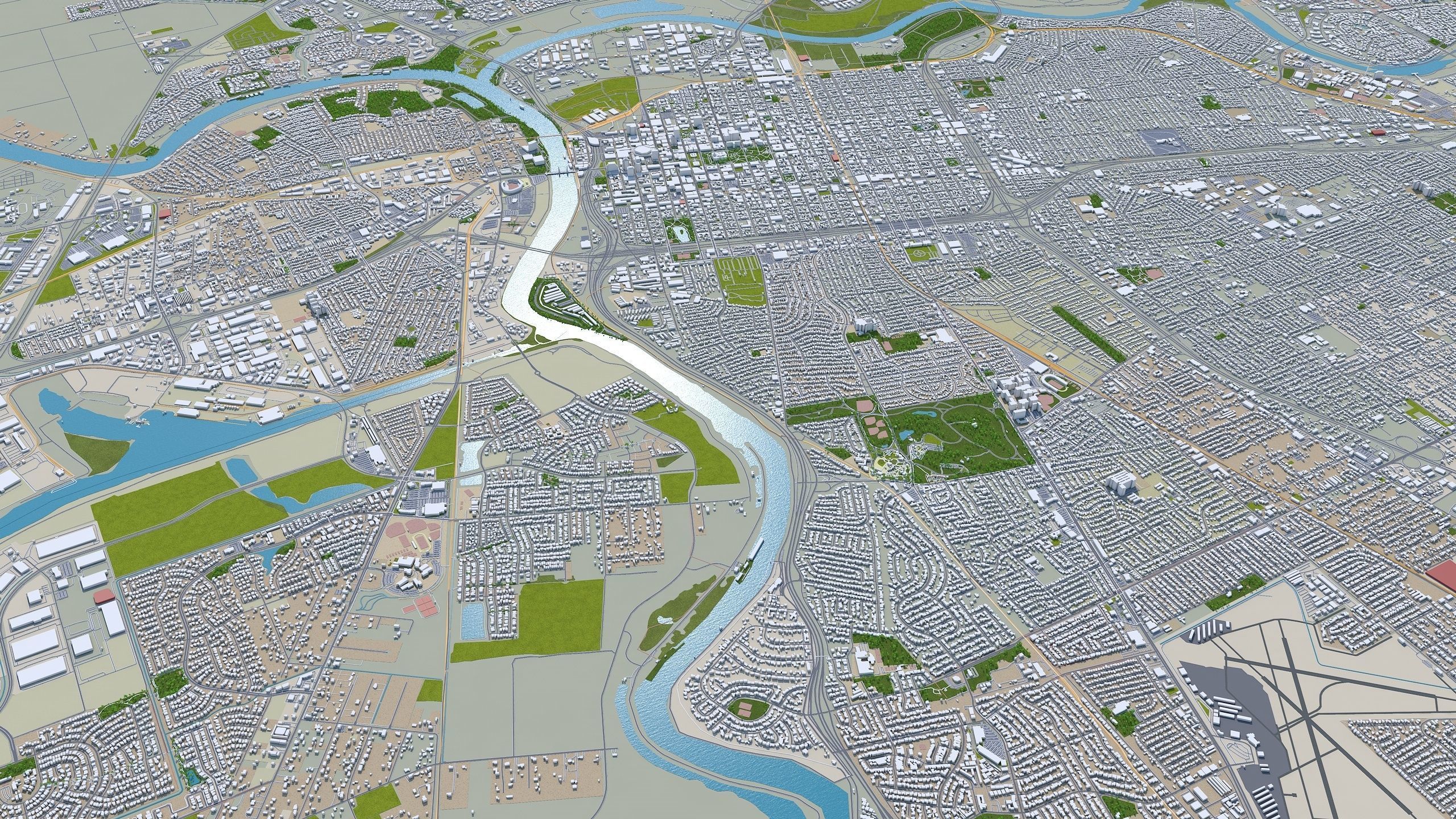 3D model Sacramento city in California USA VR / AR / low-poly | CGTrader