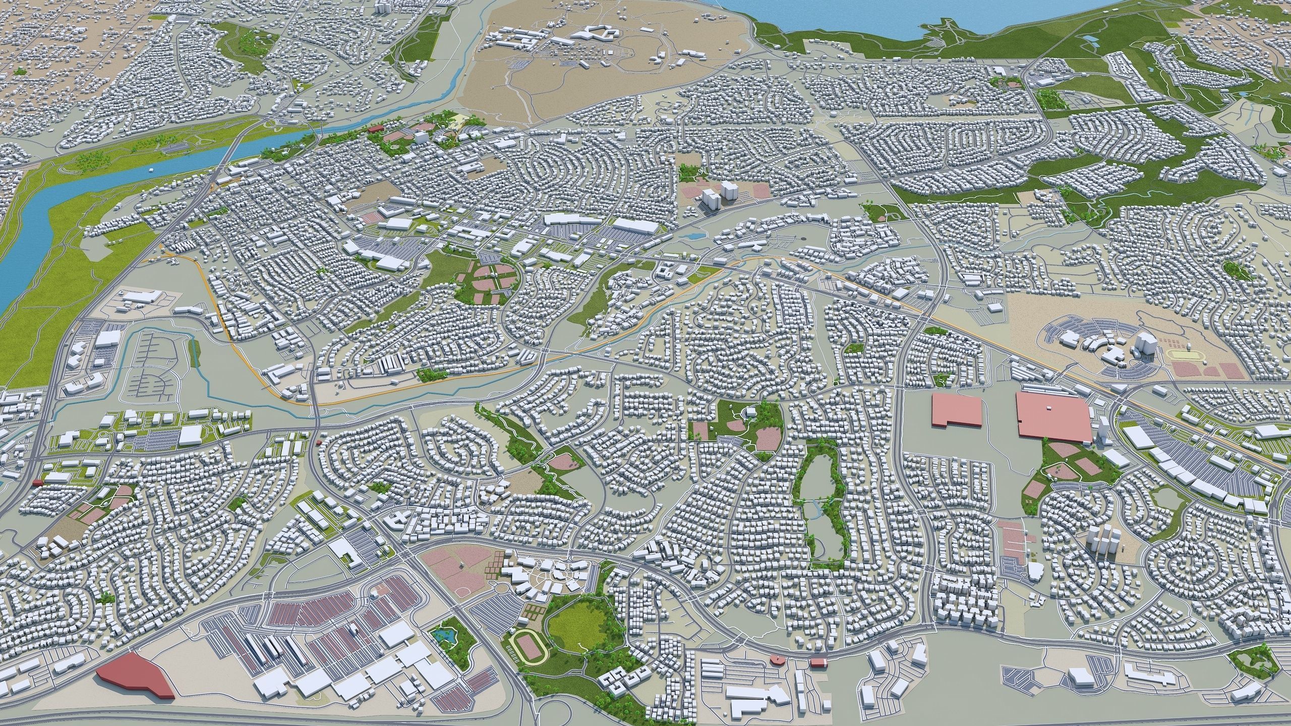3D model Sacramento city in California USA VR / AR / low-poly | CGTrader