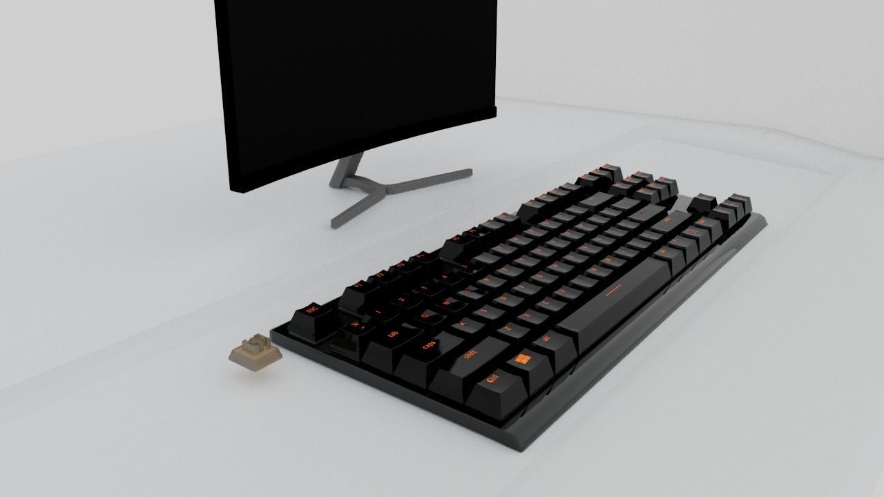 Mechanical Keyboard 3D model 3D model | CGTrader