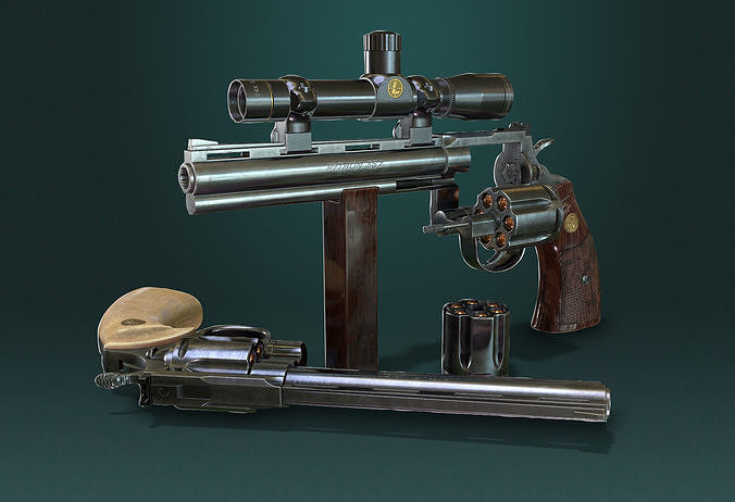 3D model Colt Python VR / AR / low-poly | CGTrader