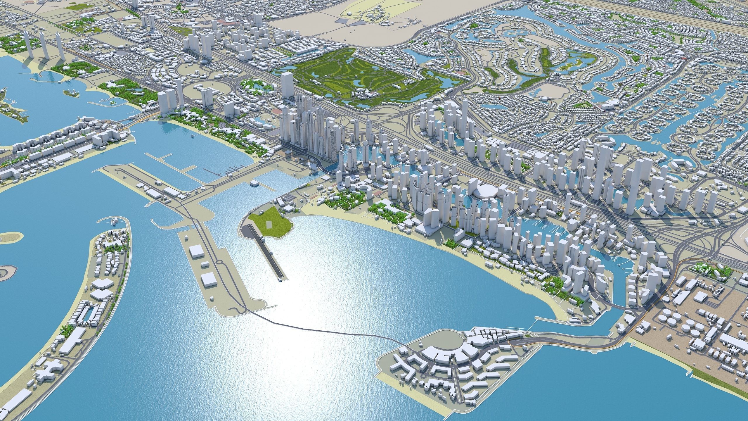 3D model Dubai United Arab Emirates VR / AR / low-poly | CGTrader