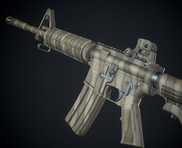 3D model M4A1 Standart Modular VR / AR / low-poly | CGTrader