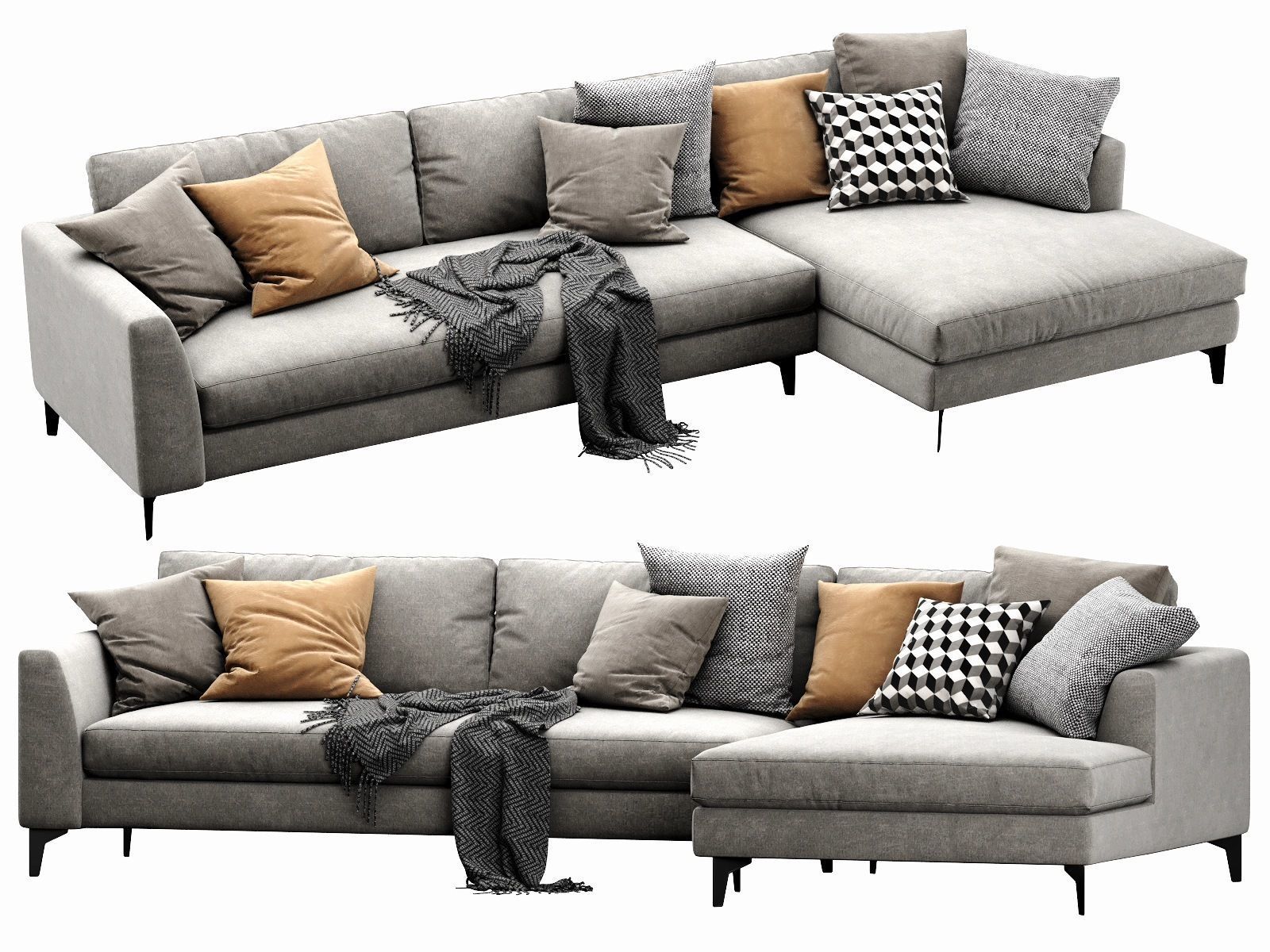 Meridiani Louis Up Chaise Lounge 3D model | CGTrader