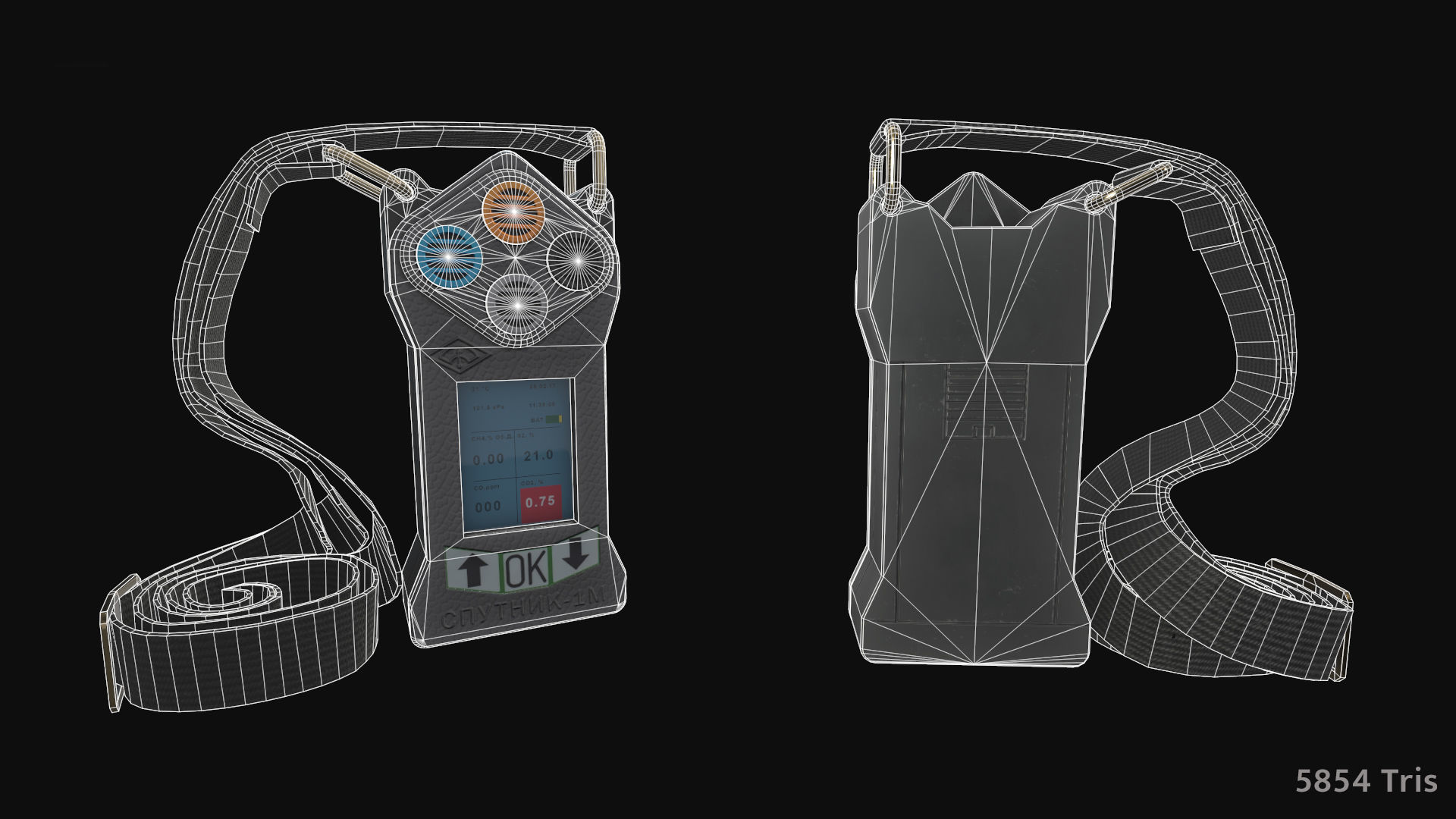 3D model Gas analyzer Sputnik-1M VR / AR / low-poly | CGTrader