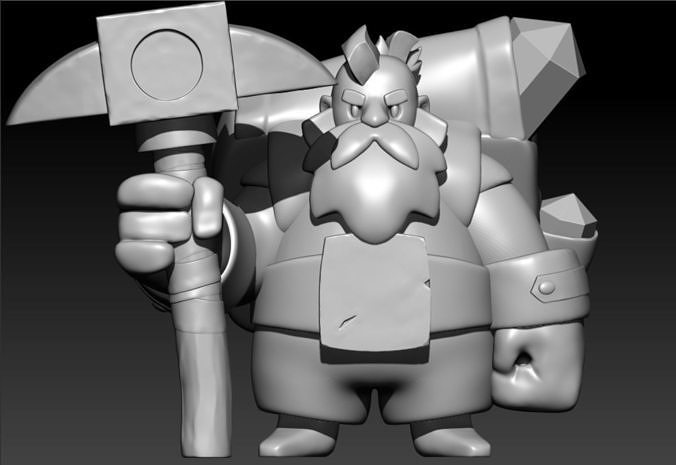 Stylized Dwarf 3D model | CGTrader