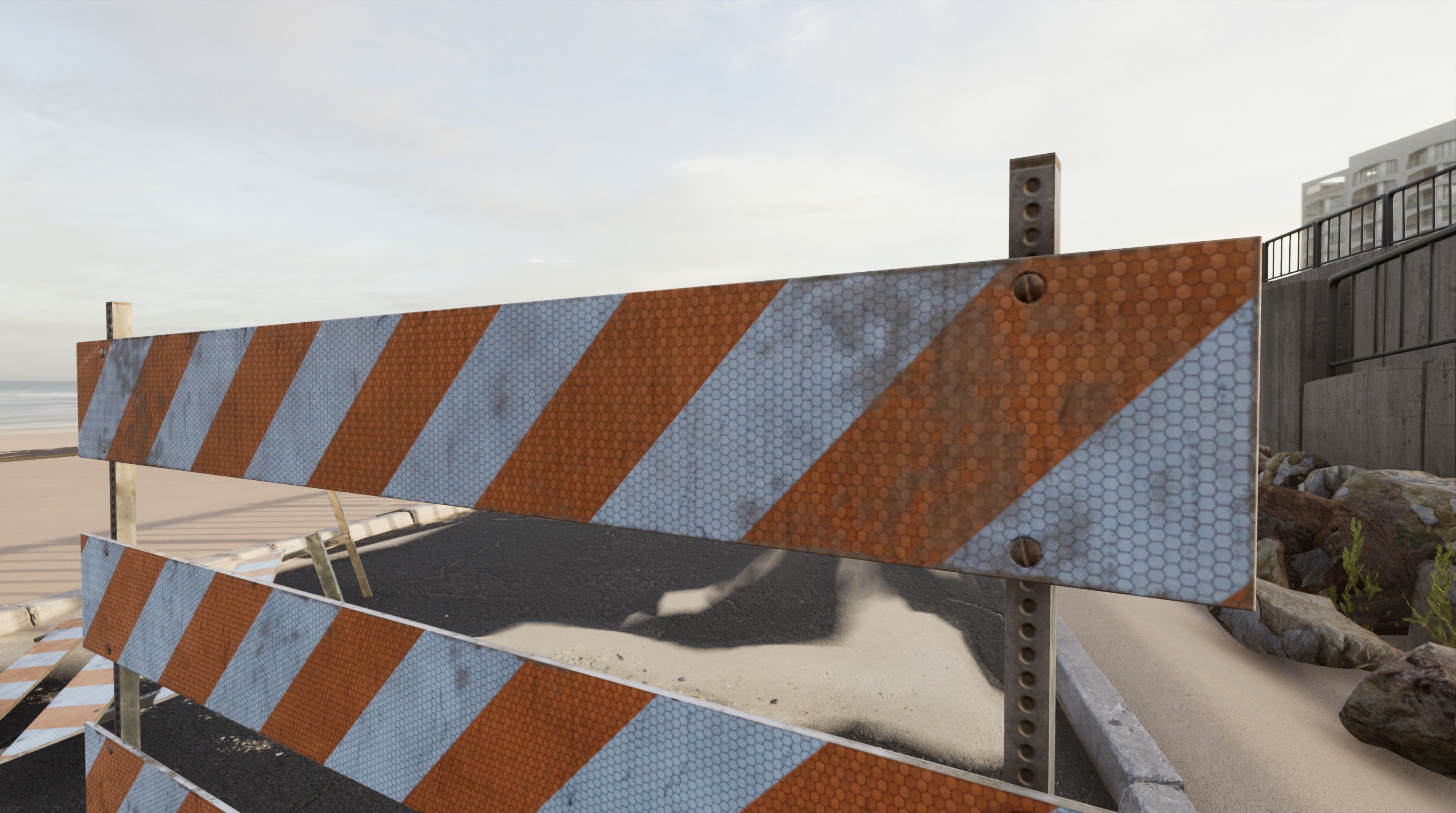 3D model Traffic Road Block PBR Game-ready VR / AR / low-poly | CGTrader