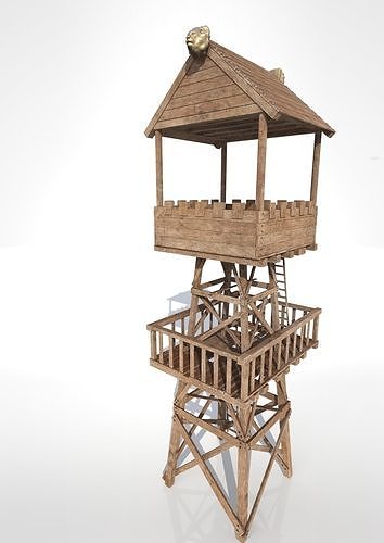 Wood Tower 3D model | CGTrader