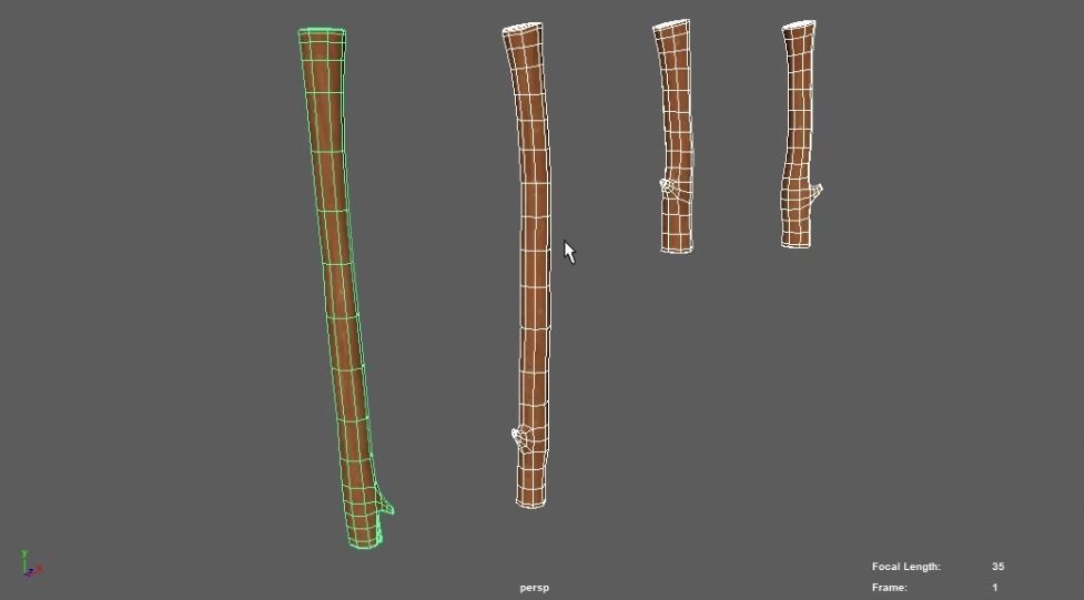 Sticks set of 3D model rigged | CGTrader