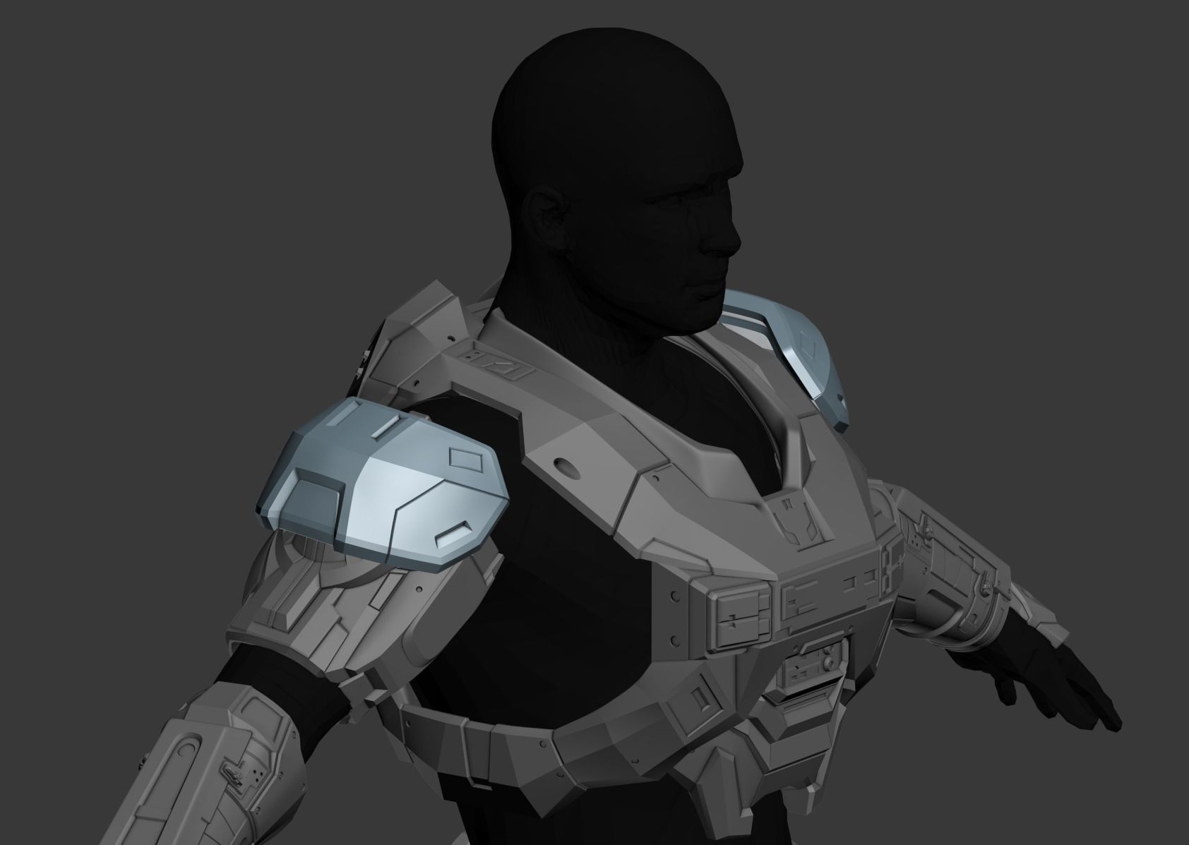 Reach UA Base Security Shoulder Wearable 3D Print Model 3D model 3D ...