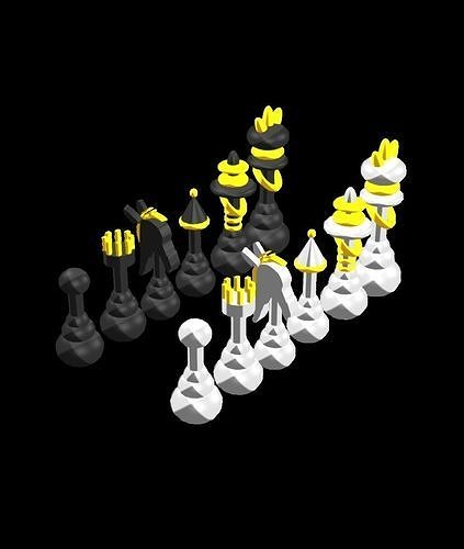 3D model Chess Objects VR / AR / low-poly | CGTrader