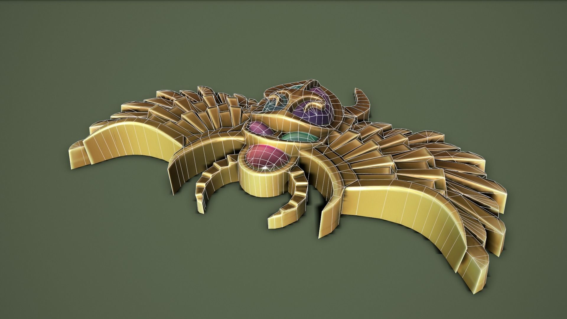 3D model Scarab Bas-relief VR / AR / low-poly | CGTrader