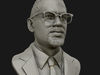 portrait sculpture of Malcolm X ready to 3D print 3D model 3D printable ...