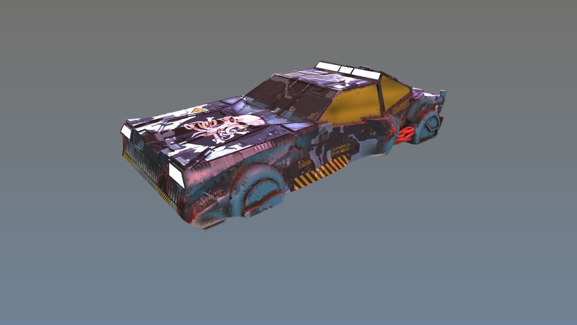 Cybercar prop car 3D model | CGTrader