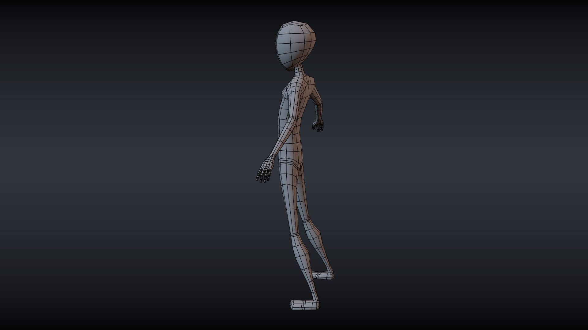 3D model Low Poly Cartoon Character Male Basemesh VR / AR / low-poly ...
