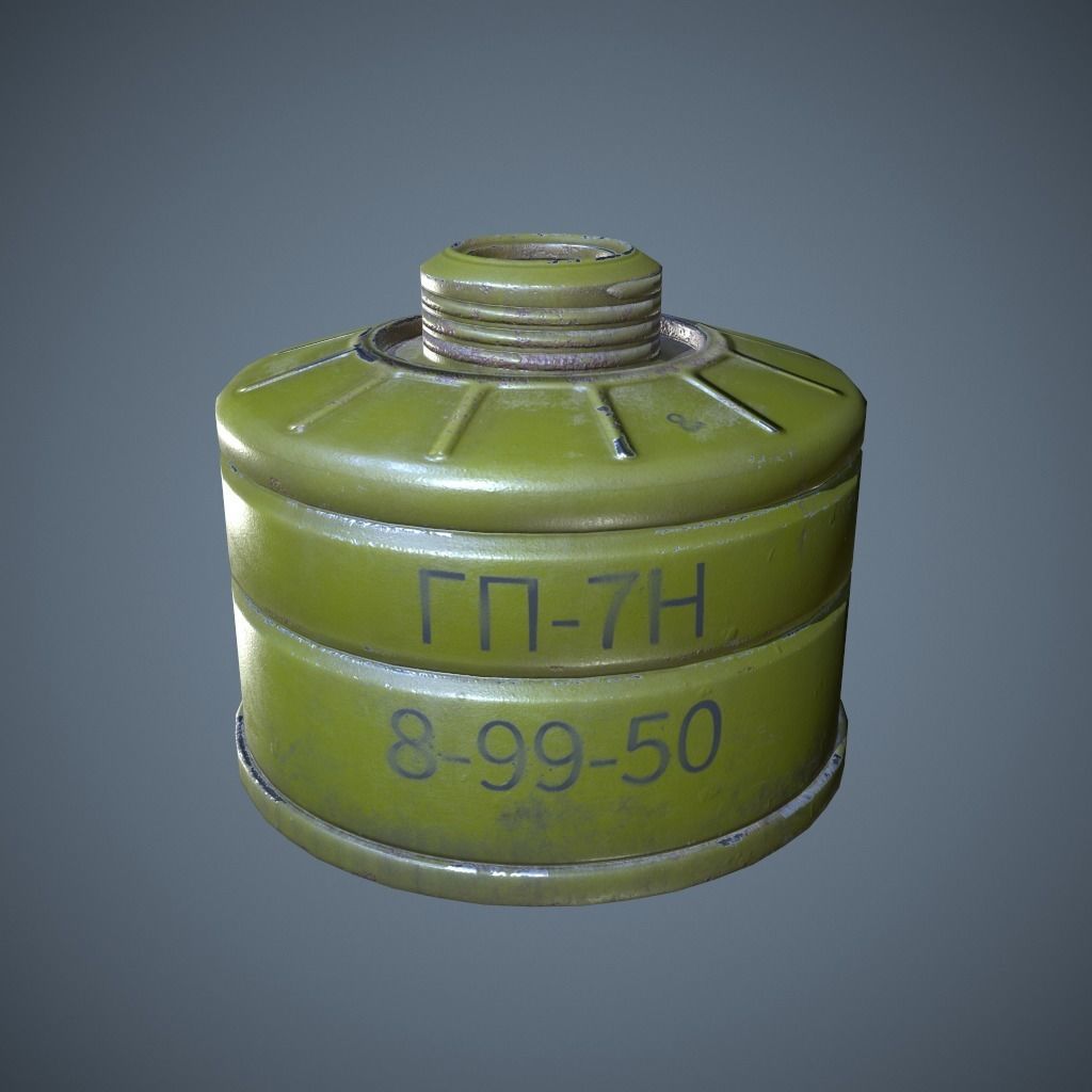 3D model Gas Mask GP-7b VR / AR / low-poly | CGTrader