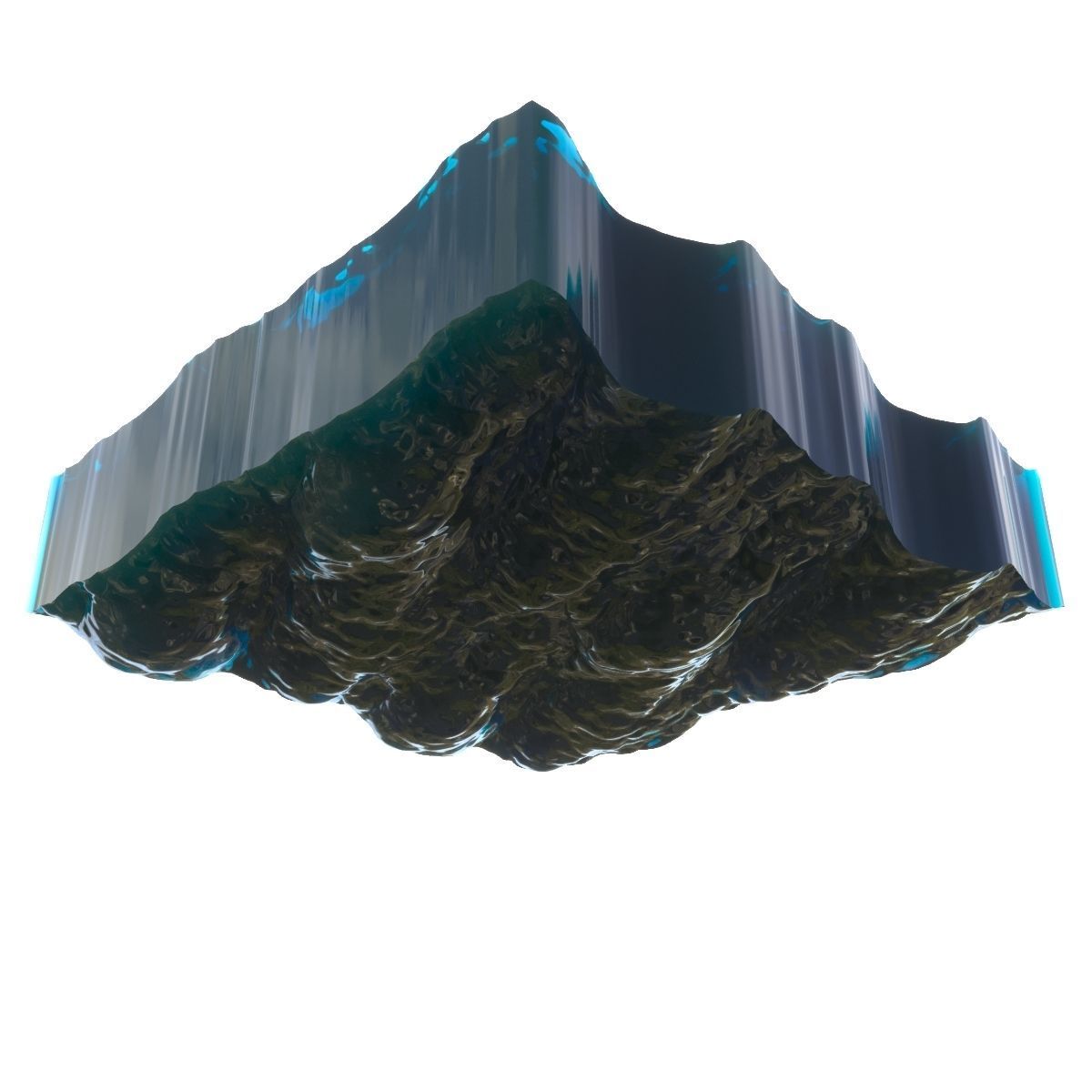 Ocean Print 14 3D model 3D printable | CGTrader