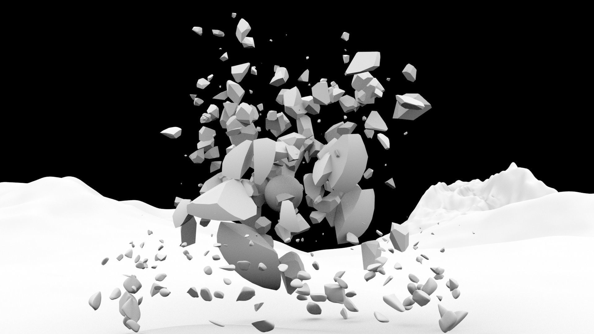 3D model Exploded sphere VR / AR / low-poly | CGTrader