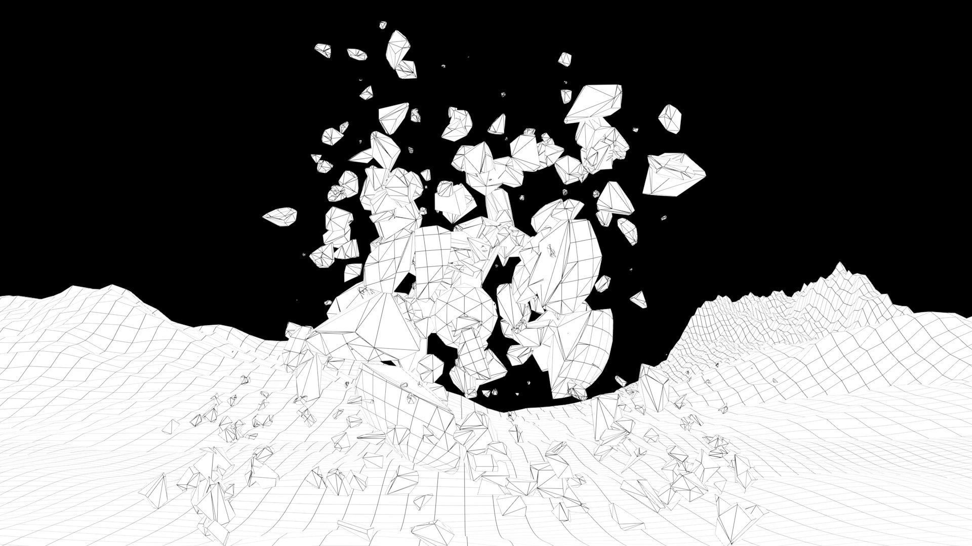 3D model Exploded sphere VR / AR / low-poly | CGTrader