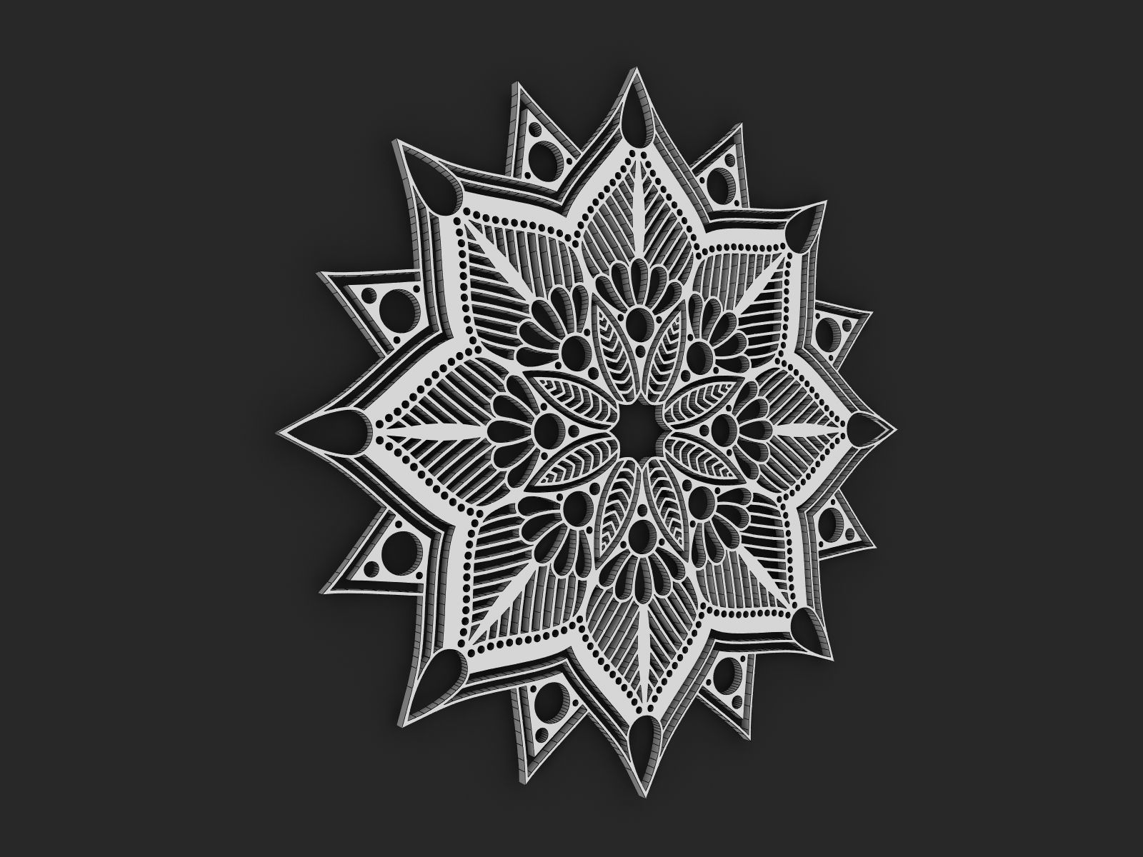 Mandala 3D model | CGTrader