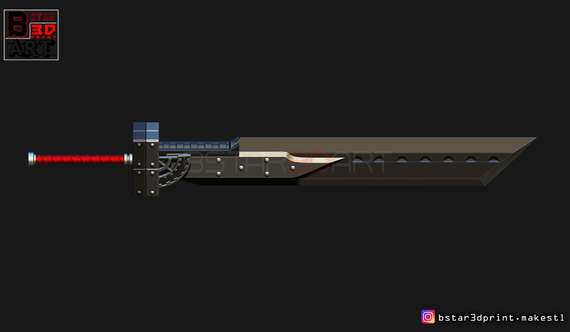 Fusion Sword Cloud - Final Fantasy VII remake 3D model 3D printable ...