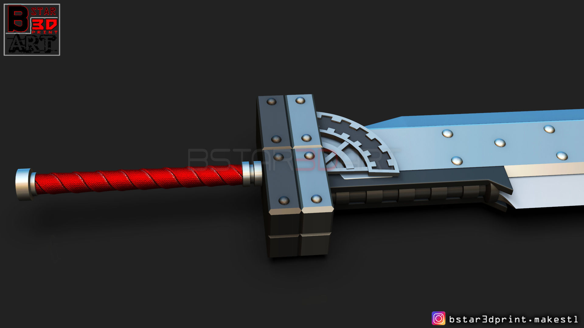 Fusion Sword Cloud - Final Fantasy VII remake 3D model 3D printable ...