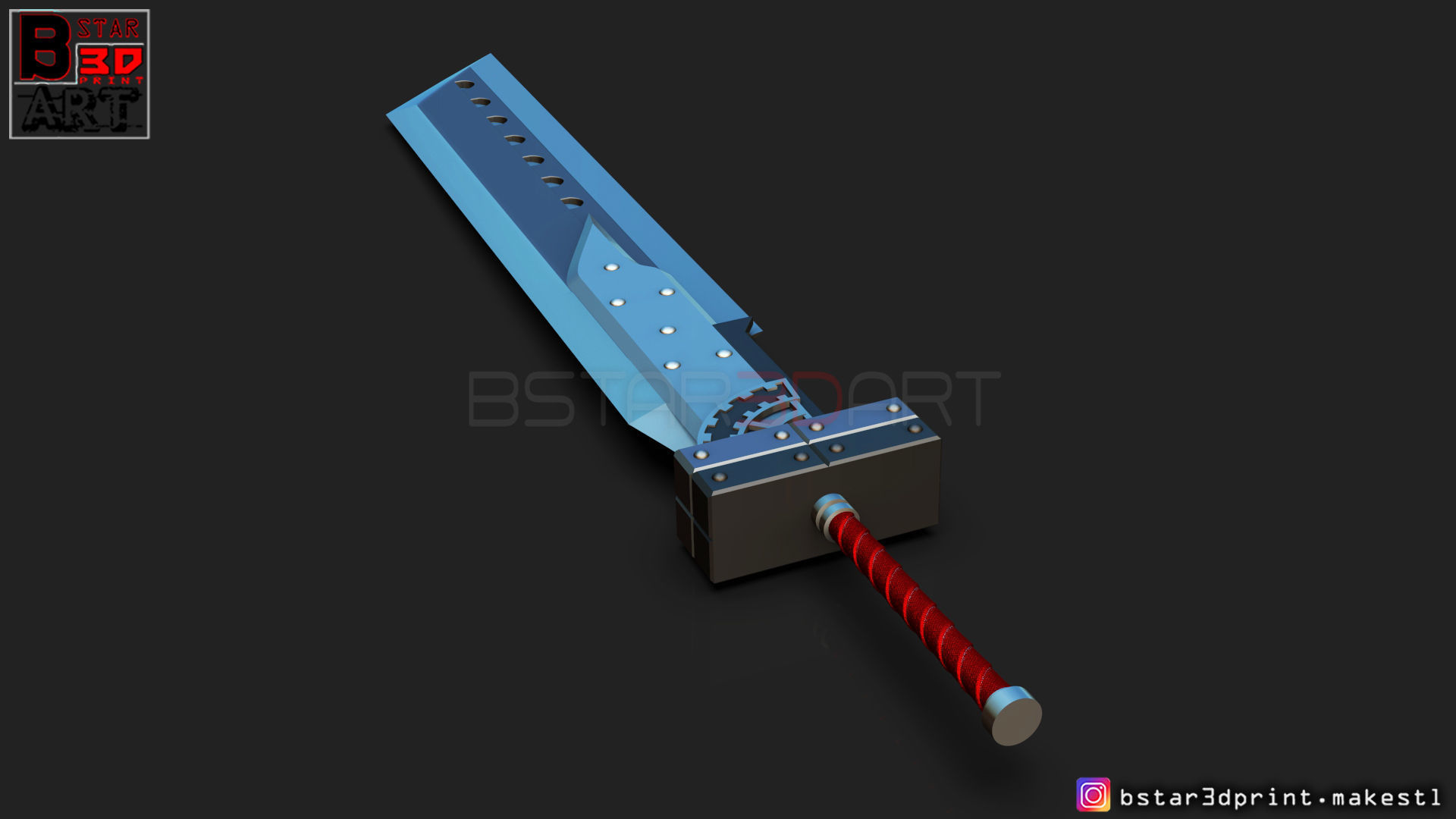 Fusion Sword Cloud - Final Fantasy VII remake 3D model 3D printable ...