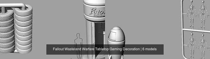 Fallout Wasteland Warfare Tabletop Gaming Decoration 3D Model ...