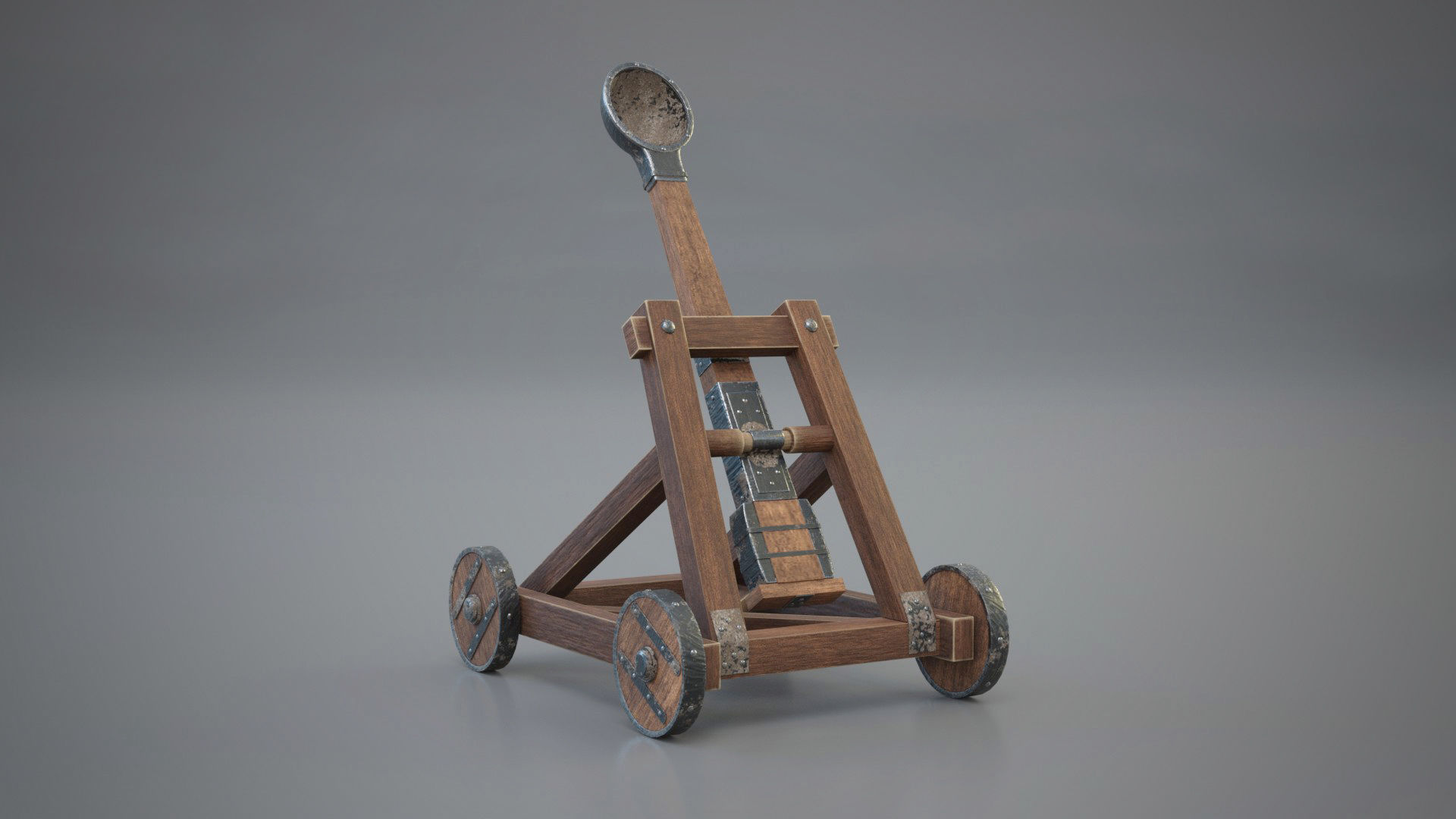 Catapult 3D model game-ready | CGTrader