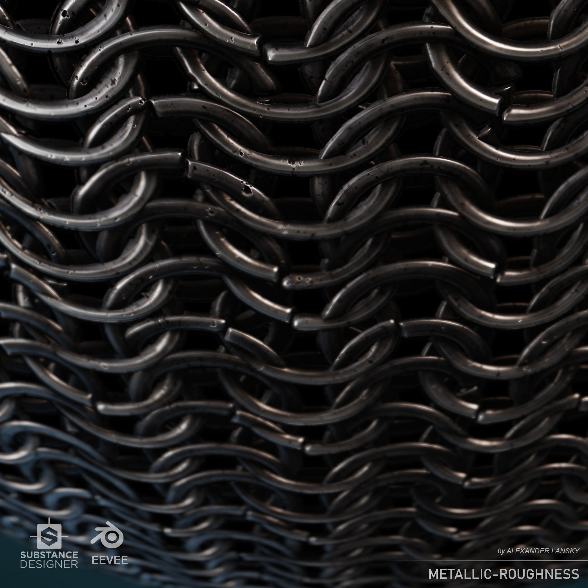 Texture Butted chainmail seamless material VR / AR / low-poly | CGTrader
