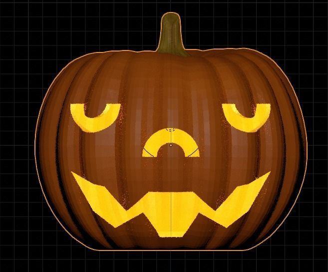 Halloween pumpkins Jack-O-Lantern 3D model | CGTrader