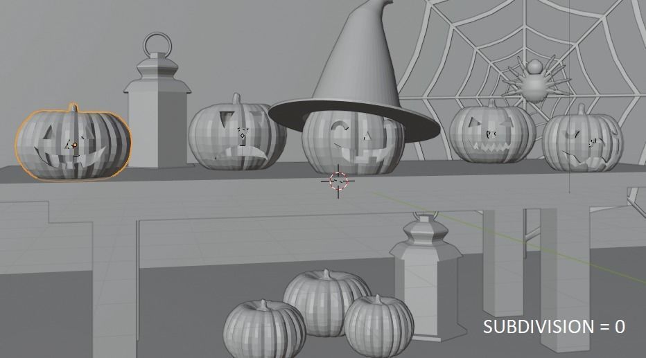 Halloween pumpkins Jack-O-Lantern 3D model | CGTrader