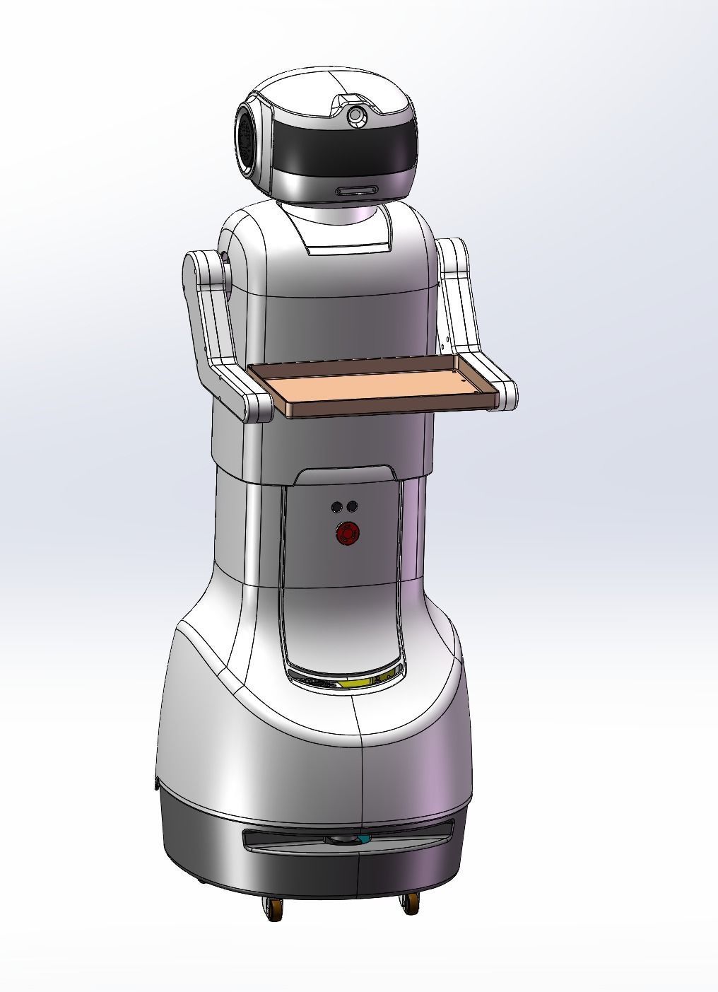 Server robot 3D model | CGTrader