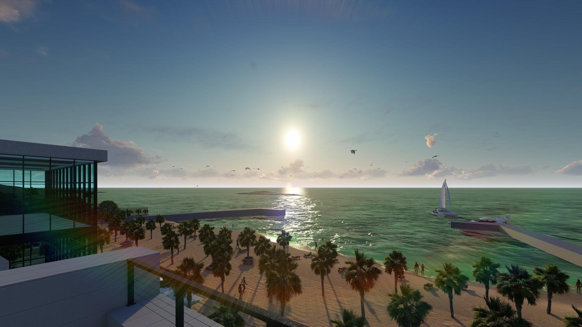 Resort Project On The beach Revit 3D model | CGTrader