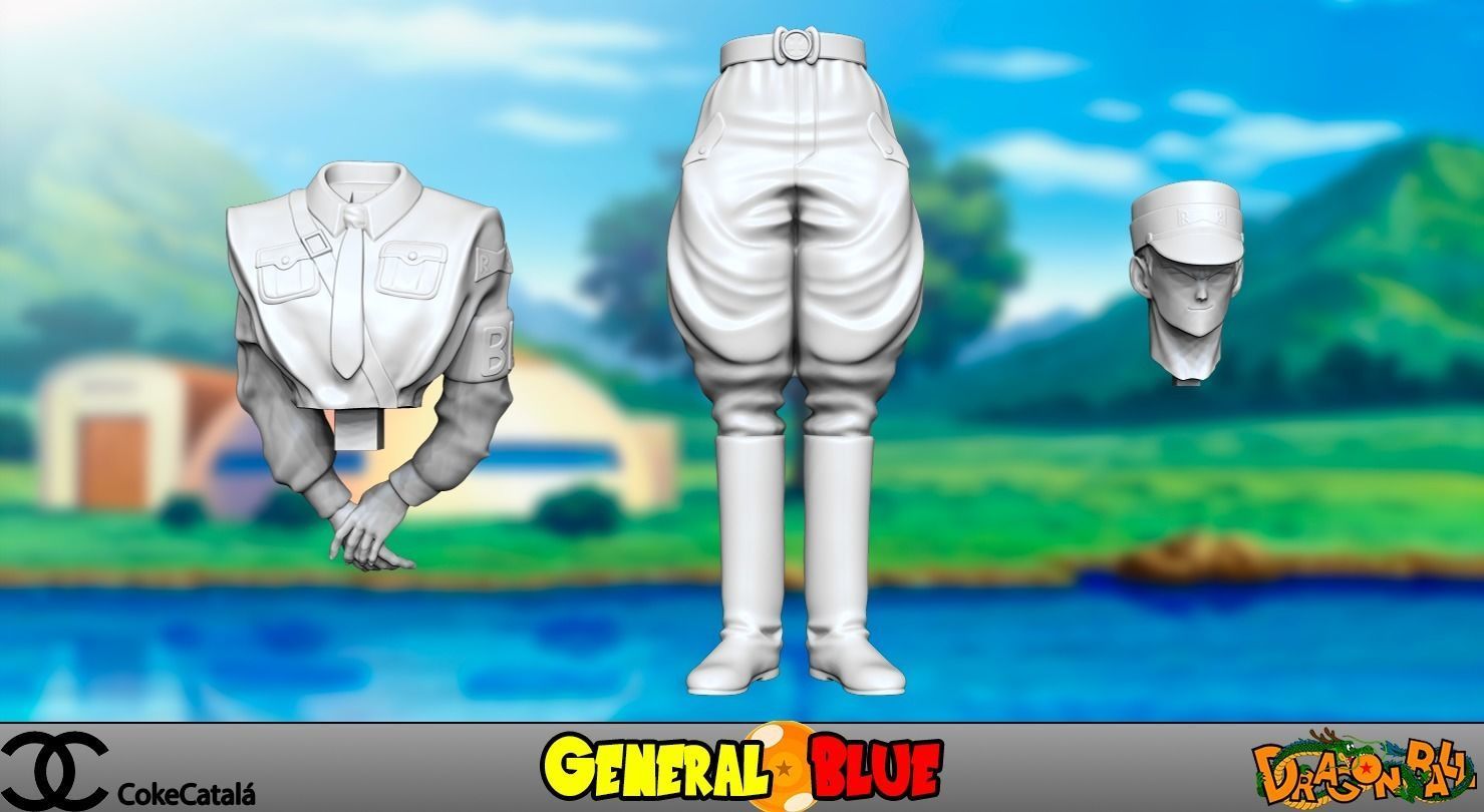 General Blue - Dragon Ball 3D model | CGTrader