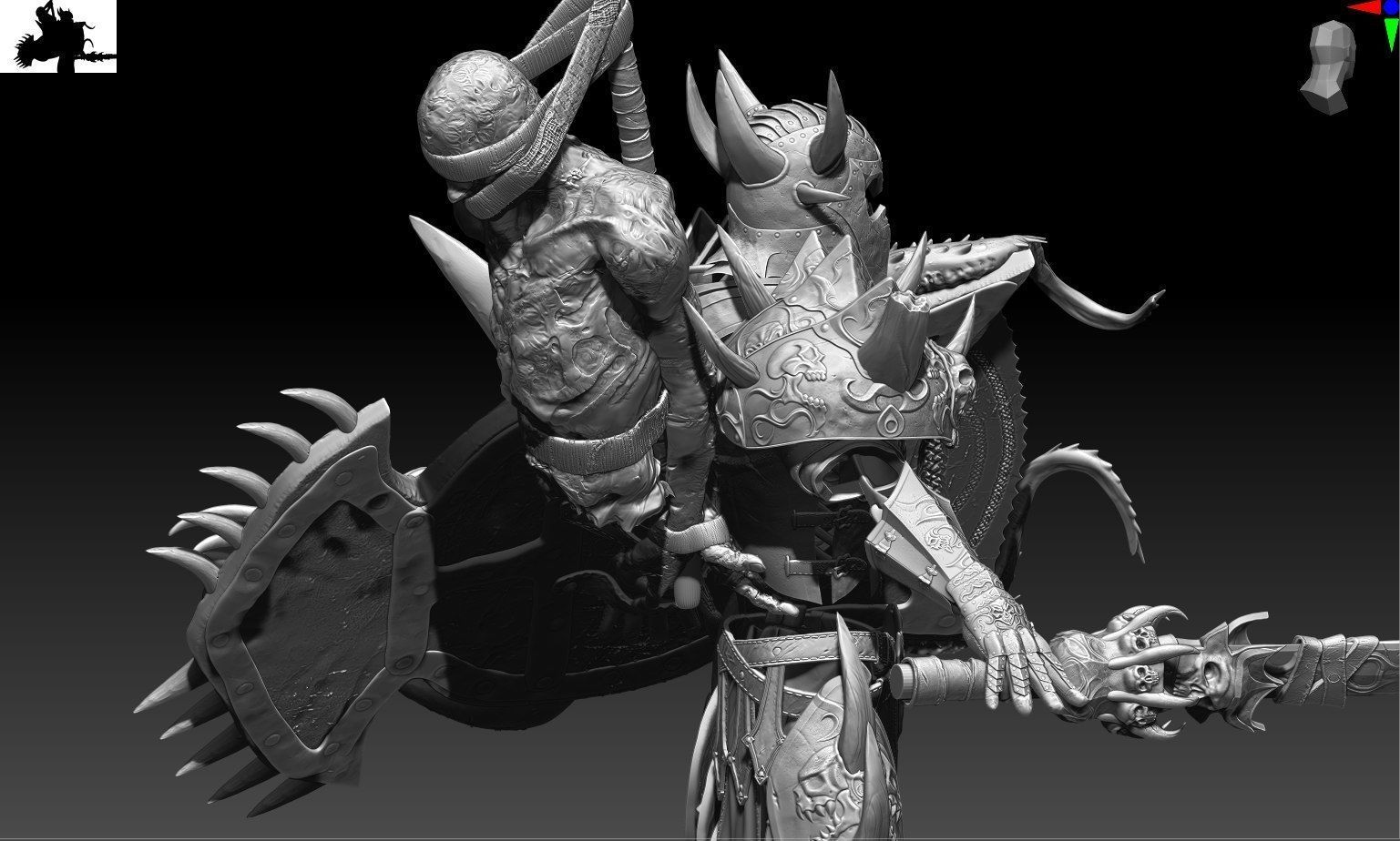 Sekeleton Heavy Warrior 3D model | CGTrader
