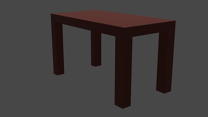 Table with two legs free 3D model | CGTrader