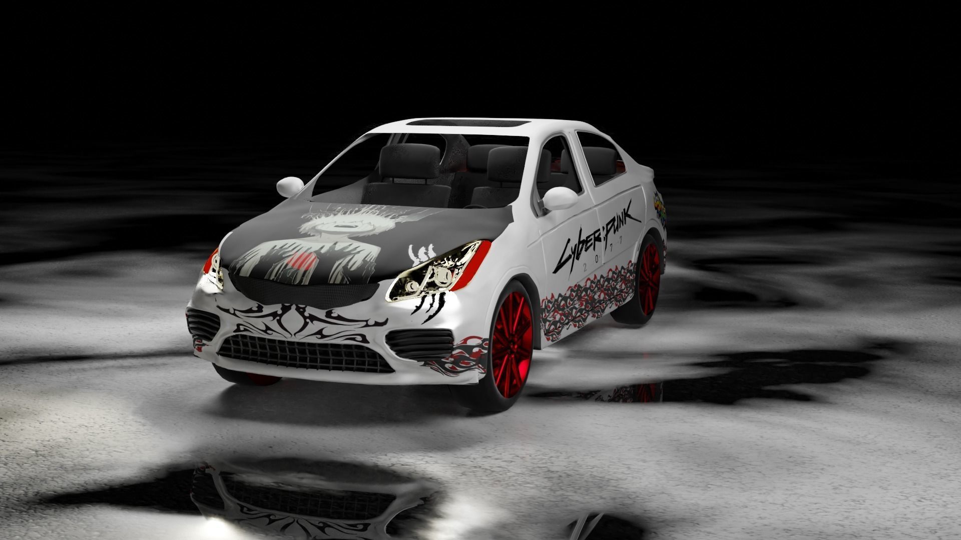 3D model Kia K2 Sedan Rio 2017 VR / AR / low-poly | CGTrader