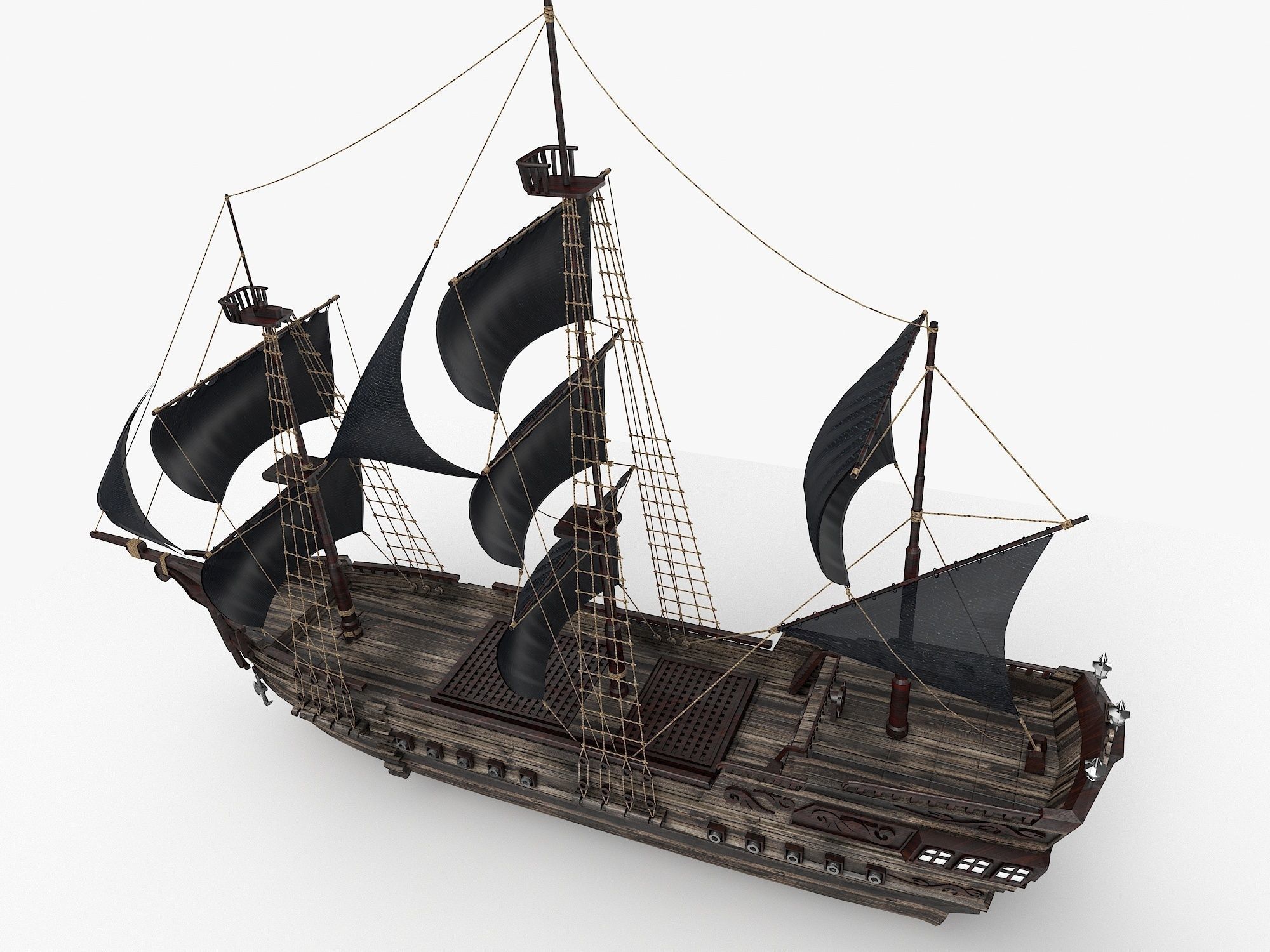 Medieval ship 3D model | CGTrader