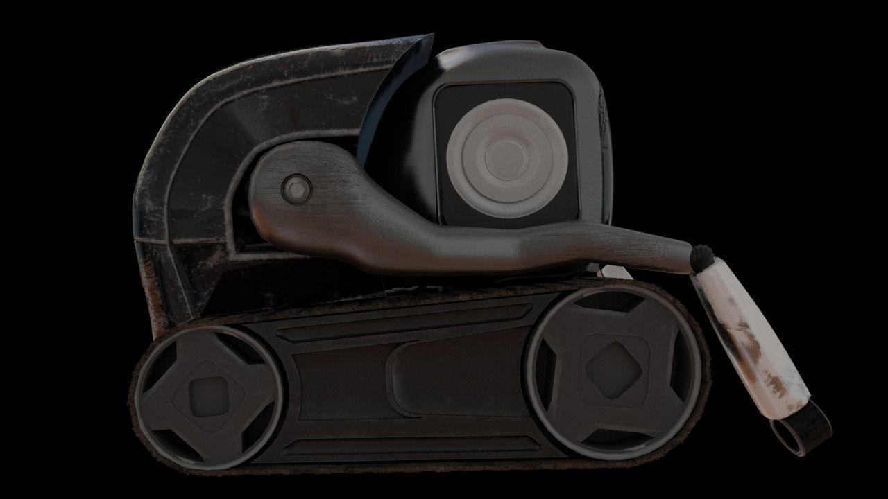 QBO cute little Robot 3D model rigged | CGTrader